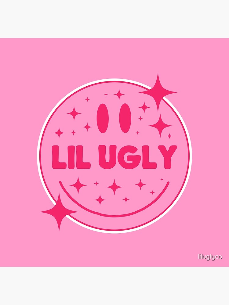 Lámina fotográfica «Diseño de sello sonriente de estrella fea inspirado ...