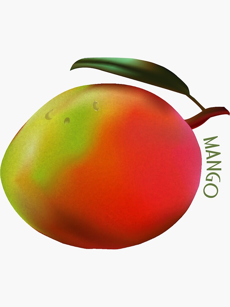 "mango fruit" Sticker for Sale by OscarGalindo | Redbubble