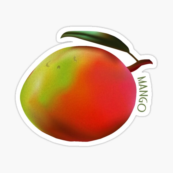 "mango fruit" Sticker for Sale by OscarGalindo | Redbubble