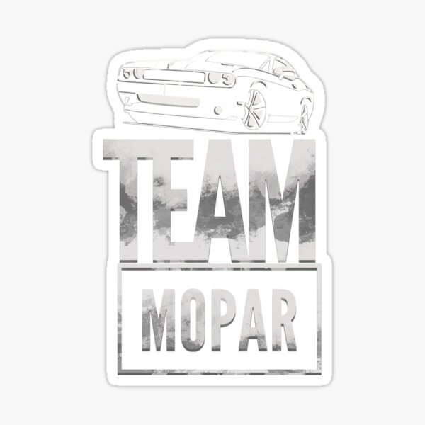 "Team MOPAR" Sticker by mwebba2005 | Redbubble