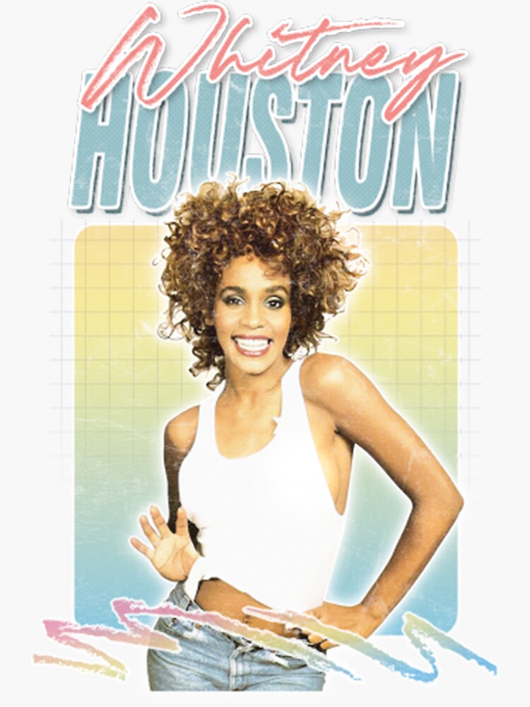 "Whitney Houston" Sticker by AnthonyDerubeis | Redbubble