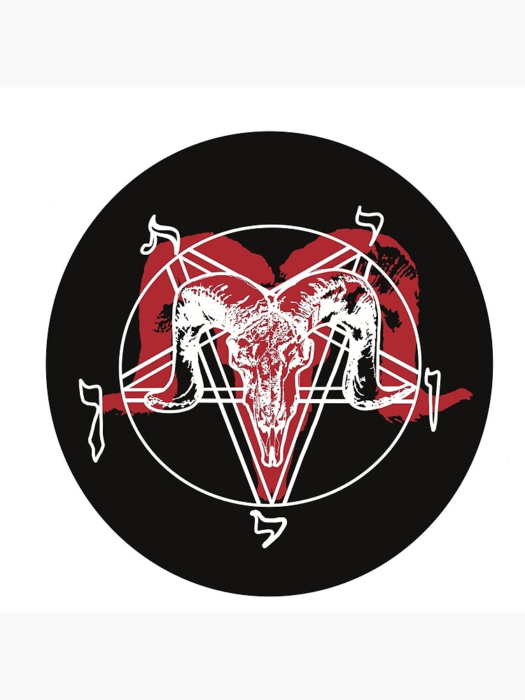 "Goat skull sigil of baphomet" Art Print by Jadablake | Redbubble