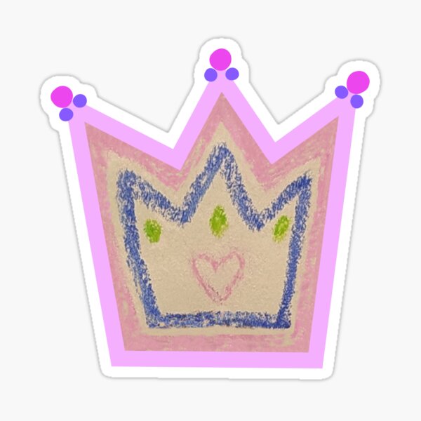 "Crown with a heart." Sticker by afkor555 | Redbubble