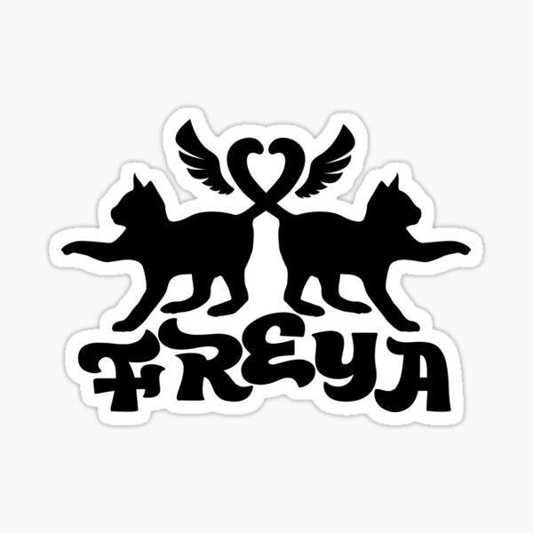 "Freya Cats " Sticker for Sale by odinodinasatro | Redbubble