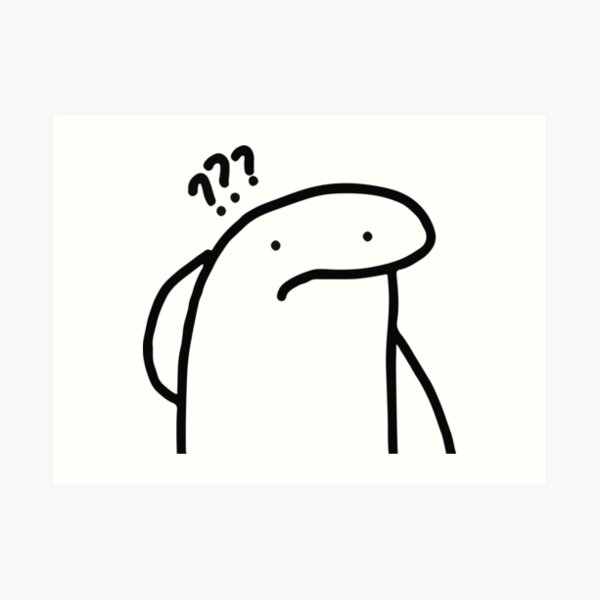 "Confused Flork" Art Print for Sale by Glstudio | Redbubble