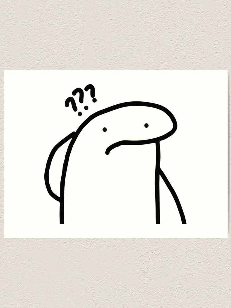 "Confused Flork" Art Print for Sale by Glstudio | Redbubble