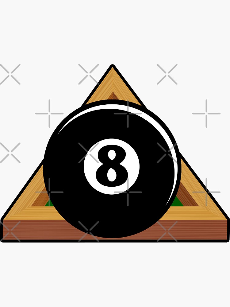 "8 ball billiards" Sticker by stevegraphix | Redbubble