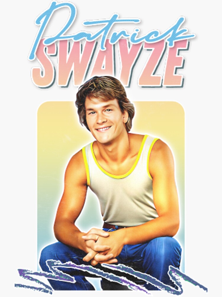 "Patrick Swayze" Sticker by ANTHONYNOWELL | Redbubble