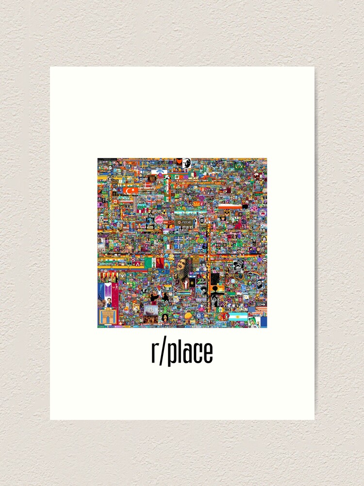 "r/place Final 2022" Art Print for Sale by piKusiofsky | Redbubble