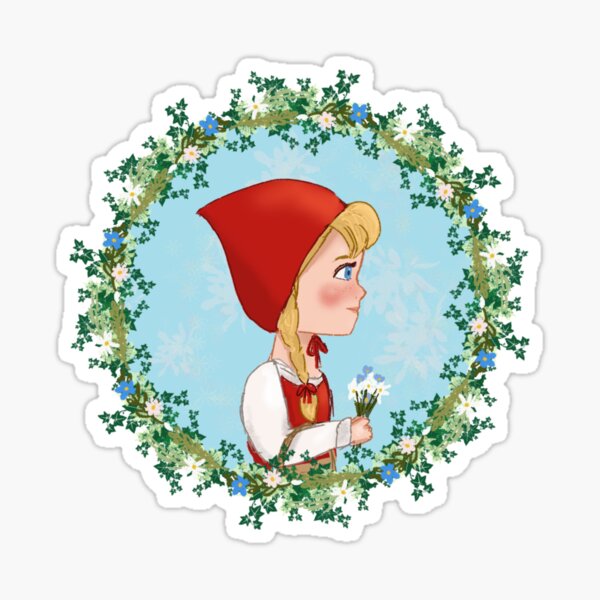 "Little red riding hood" Sticker by Bulleteye | Redbubble