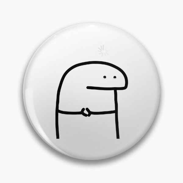 "Thinking Flork" Pin for Sale by Glstudio | Redbubble