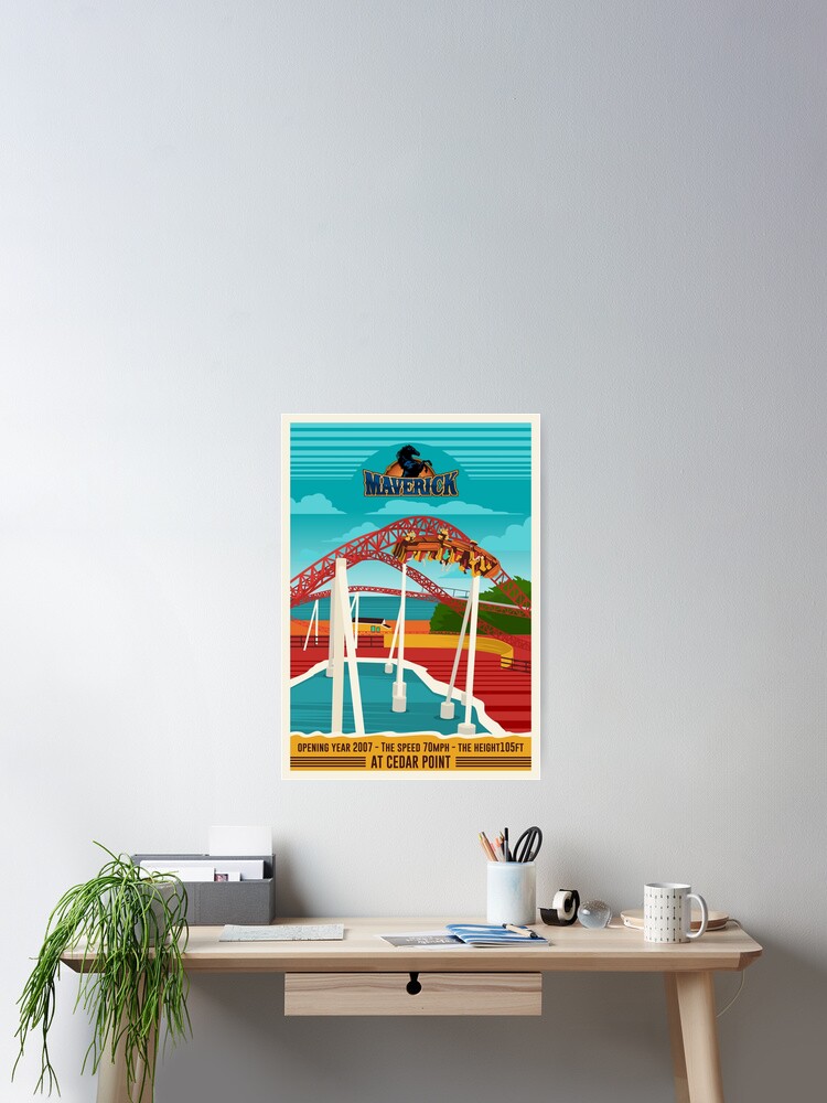 "MAVERICK CEDAR POINT" Poster for Sale by TheCoasterShop | Redbubble