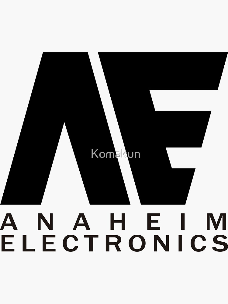 "Anaheim Electronics" Sticker by Komakun | Redbubble