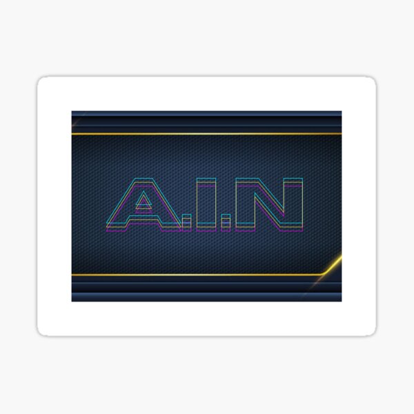 "AIN art" Sticker by AIN-Shop | Redbubble