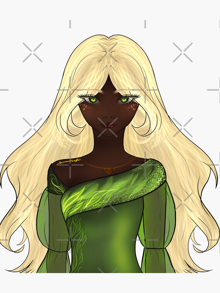 "Gold green OC sticker" Sticker by Seqa7 | Redbubble