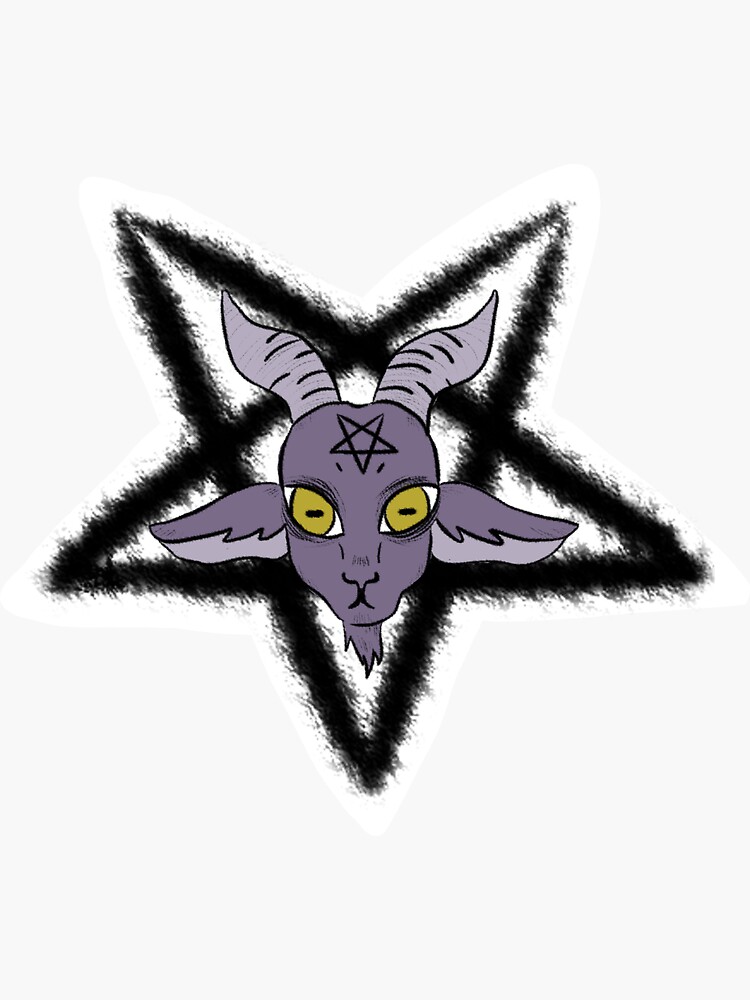 "Baa-phomet" Sticker for Sale by VirvatuliArt | Redbubble