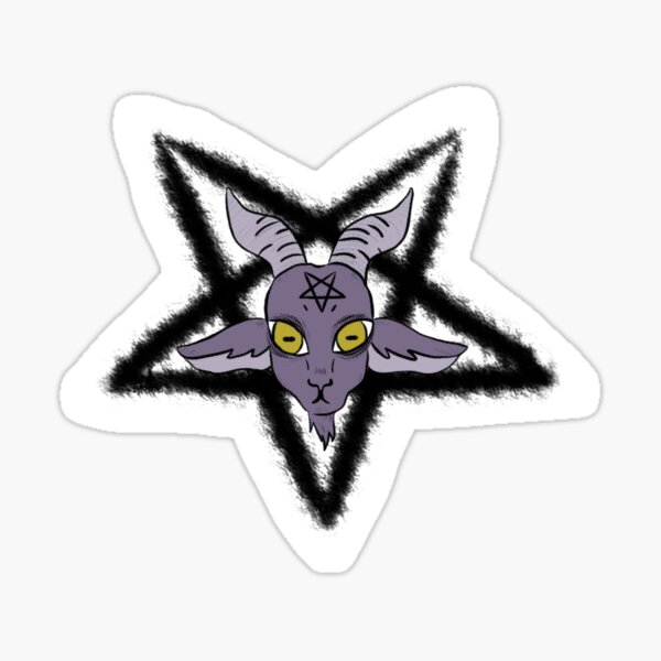 "Baa-phomet" Sticker for Sale by VirvatuliArt | Redbubble