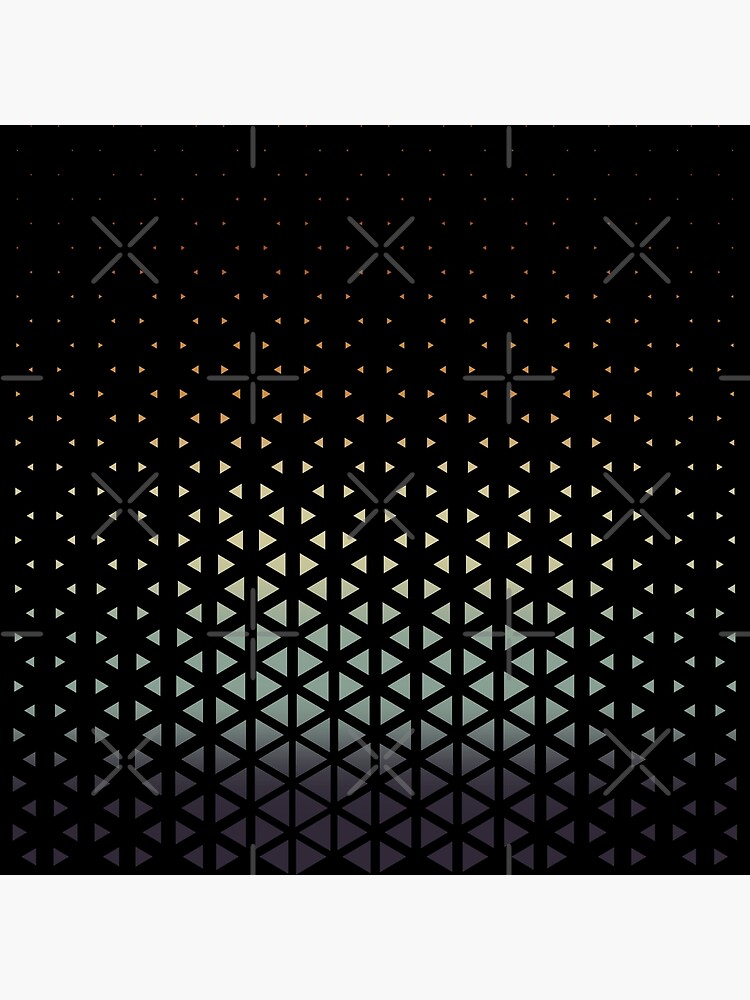 "Moving triangles with a background color gradient - B31" Poster for ...