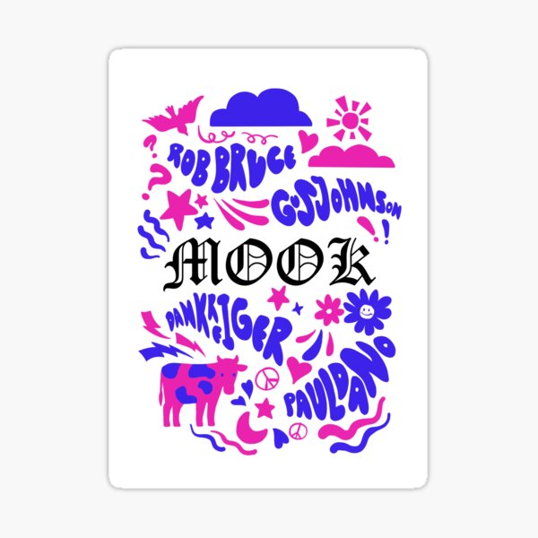 "Mook Design 3" Sticker by dennisty | Redbubble
