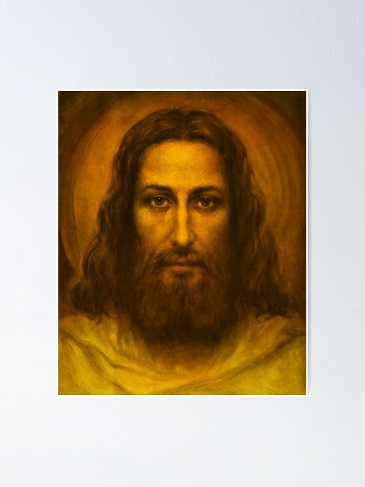 "Shroud of Turin Jesus Christ face, Holy Face" Poster for Sale by ADMG ...