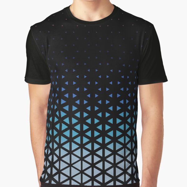 "Moving triangles with a background color gradient - B29" T-shirt by ...