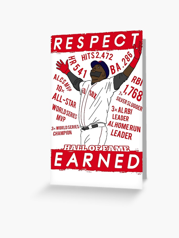 "Big Papi Hall Of Fame " Greeting Card for Sale by Concerned Citizen ...