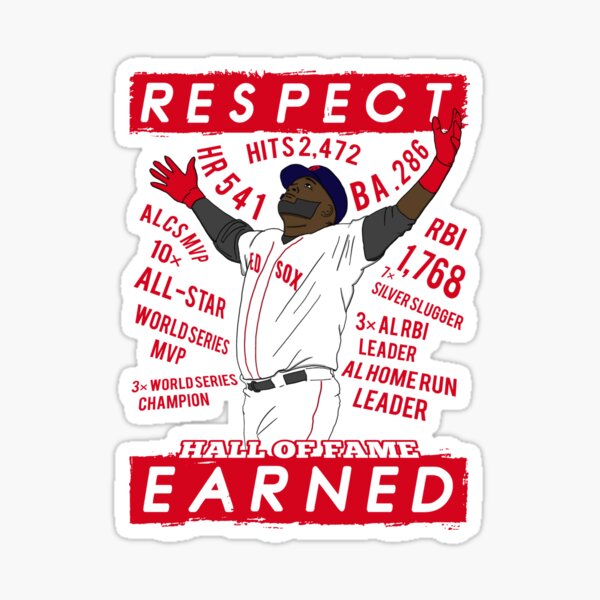 "Big Papi Hall Of Fame " Sticker for Sale by jodotnathan81 | Redbubble