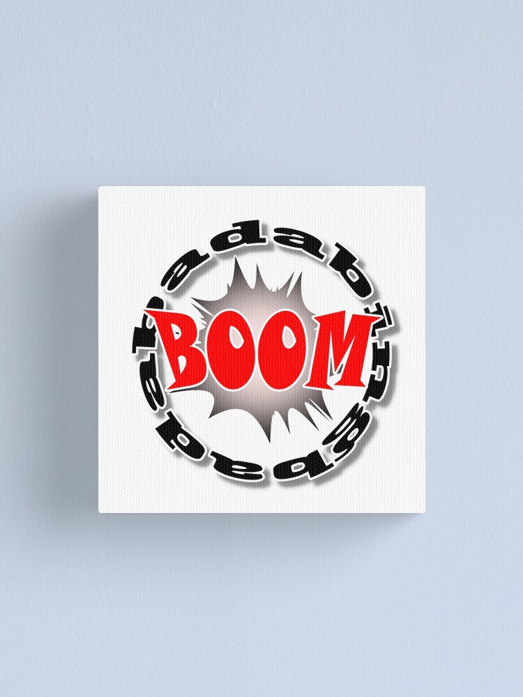 "Cartoony style Bada-bing Bada-boom with yellow background color ...