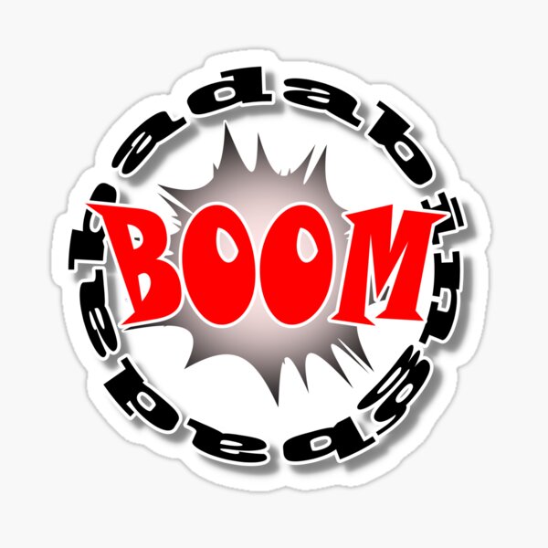 "Cartoony style Bada-bing Bada-boom with yellow background color ...