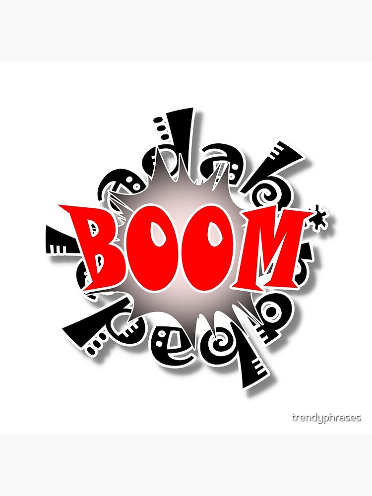 Póster «Concepto de fiesta en blanco y negro Bada-bing Bada-boom con ...