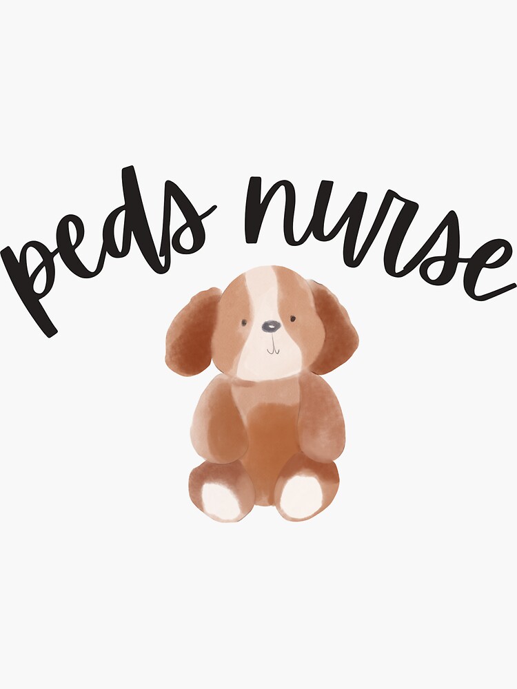 "Peds Nurse" Sticker by zoloprints | Redbubble