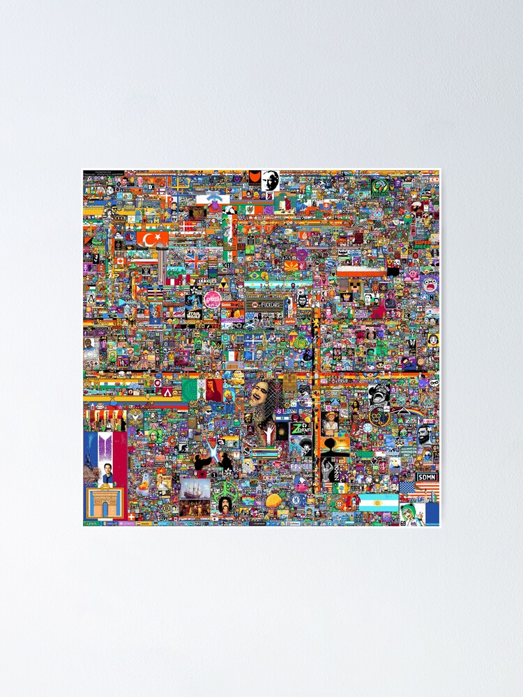 "Place Pixel Art" Poster for Sale by Arthinkink | Redbubble