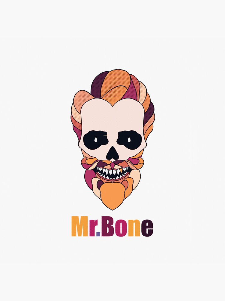 "Mr.Bone" Sticker by Agasi31 | Redbubble
