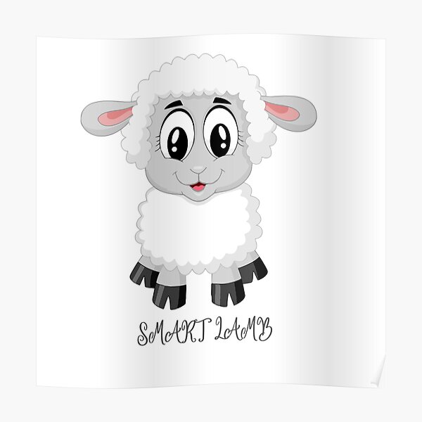 "Lamb smart are goats smart intelligence Rankin Sticker" Poster for ...