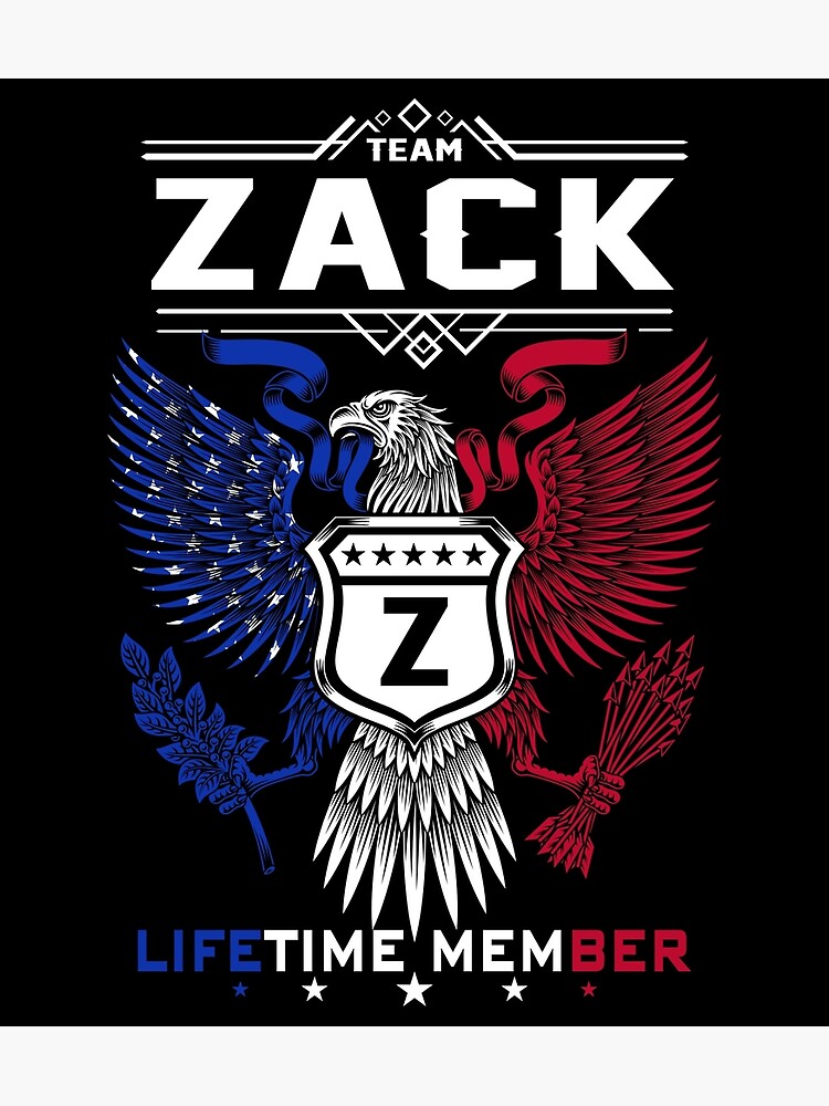 Póster «Camiseta con el nombre de Zack - Camiseta con artículo de ...