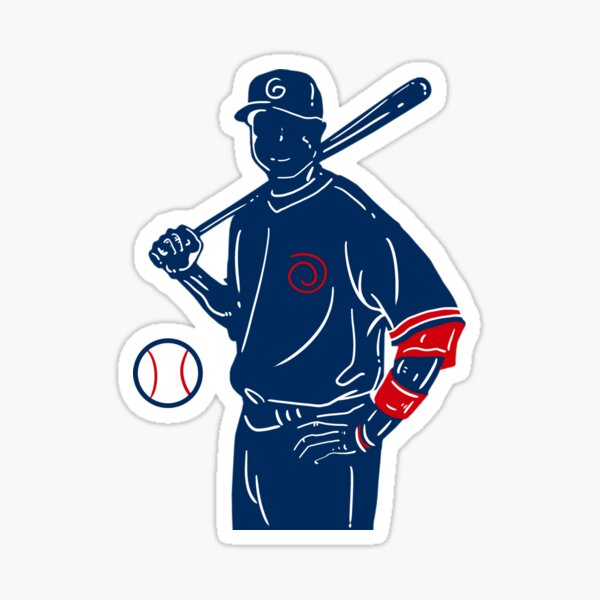 " Baseball Player" Sticker for Sale by GrowthDesigner | Redbubble