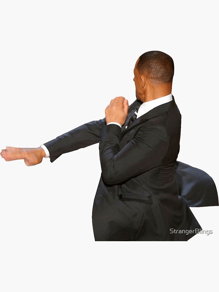 "Will Smith Slap" Sticker by StrangerBlings | Redbubble
