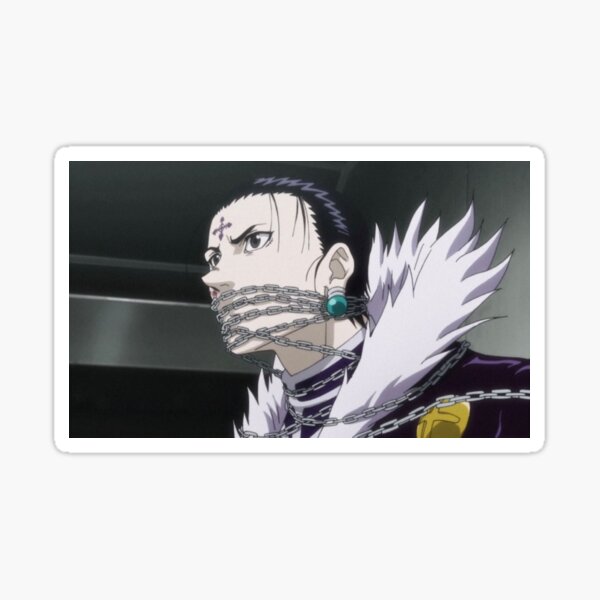 "Chained Chrollo" Sticker by CryptidTourist | Redbubble