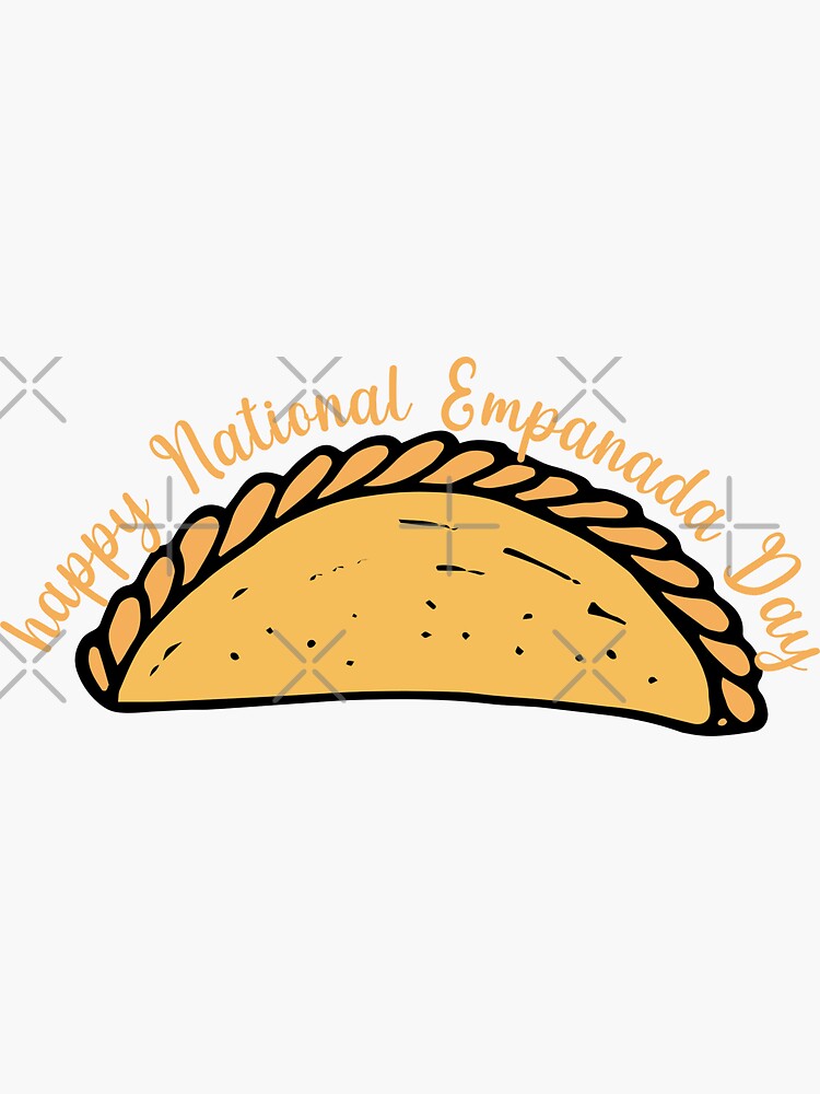 "National Empanada Day" Sticker by Nadjidib | Redbubble
