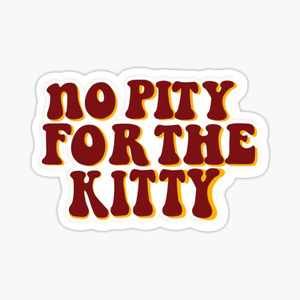"No Pitt For The Kitty" Sticker by JewelsAlesse | Redbubble