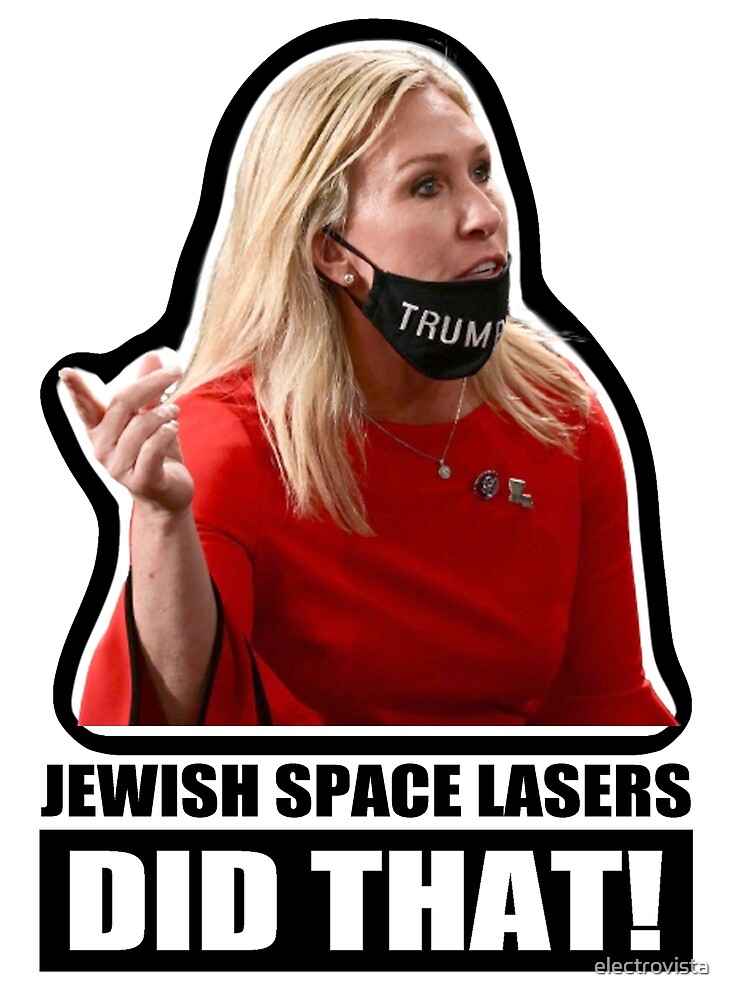 "Veryunhinged Gas Pump Sticker Funny Jewish Space Lasers" by ...