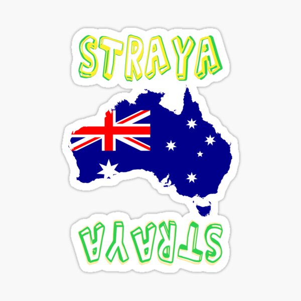 "Straya Downunder" Sticker by Design-By-Daz | Redbubble