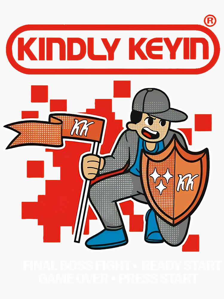 "Kindly keyin" Sticker by LewBeahan | Redbubble