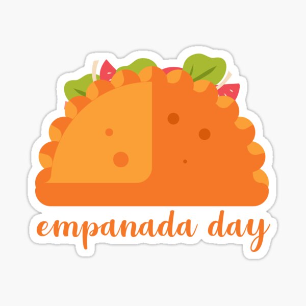 "National Empanada Day" Sticker by Nadjidib | Redbubble
