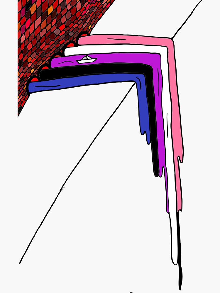 "Gender Fluid" Sticker for Sale by BananaNeon | Redbubble