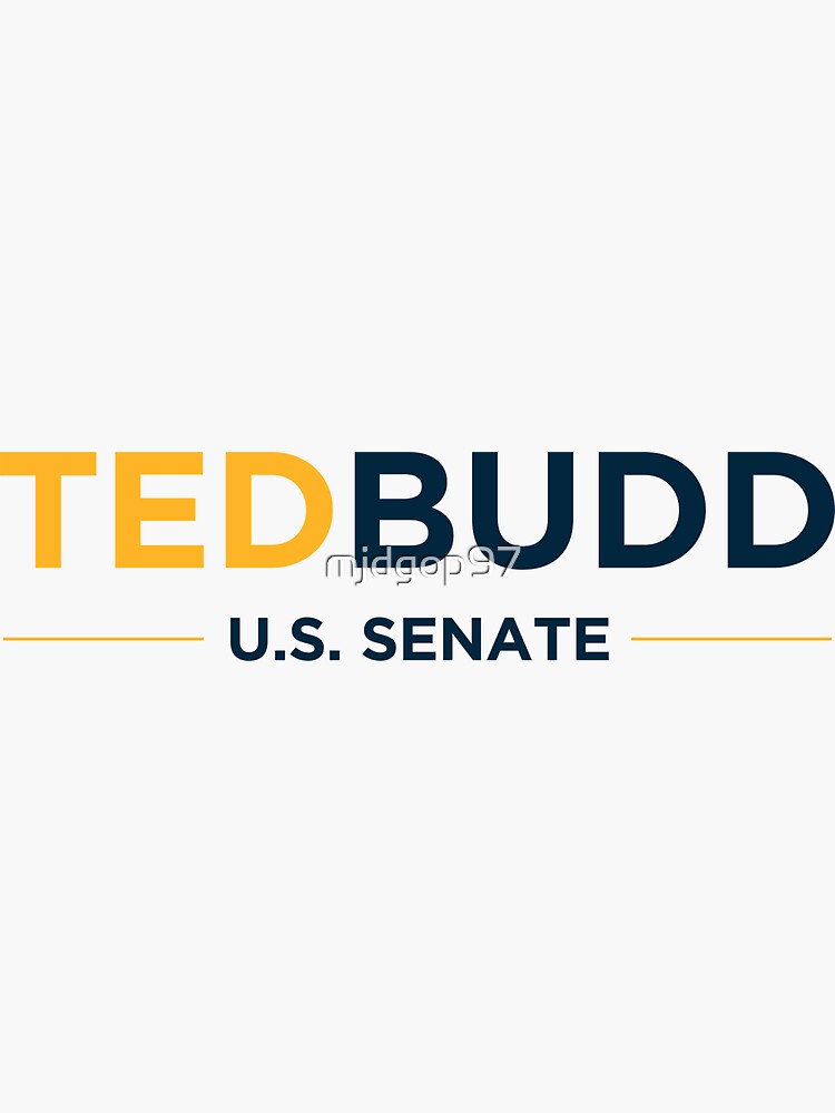 "Ted Budd for U.S. Senate" Sticker for Sale by mjdgop97 | Redbubble
