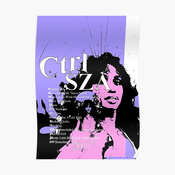 "ctrl sza poster poster" Poster by arfafaaar | Redbubble