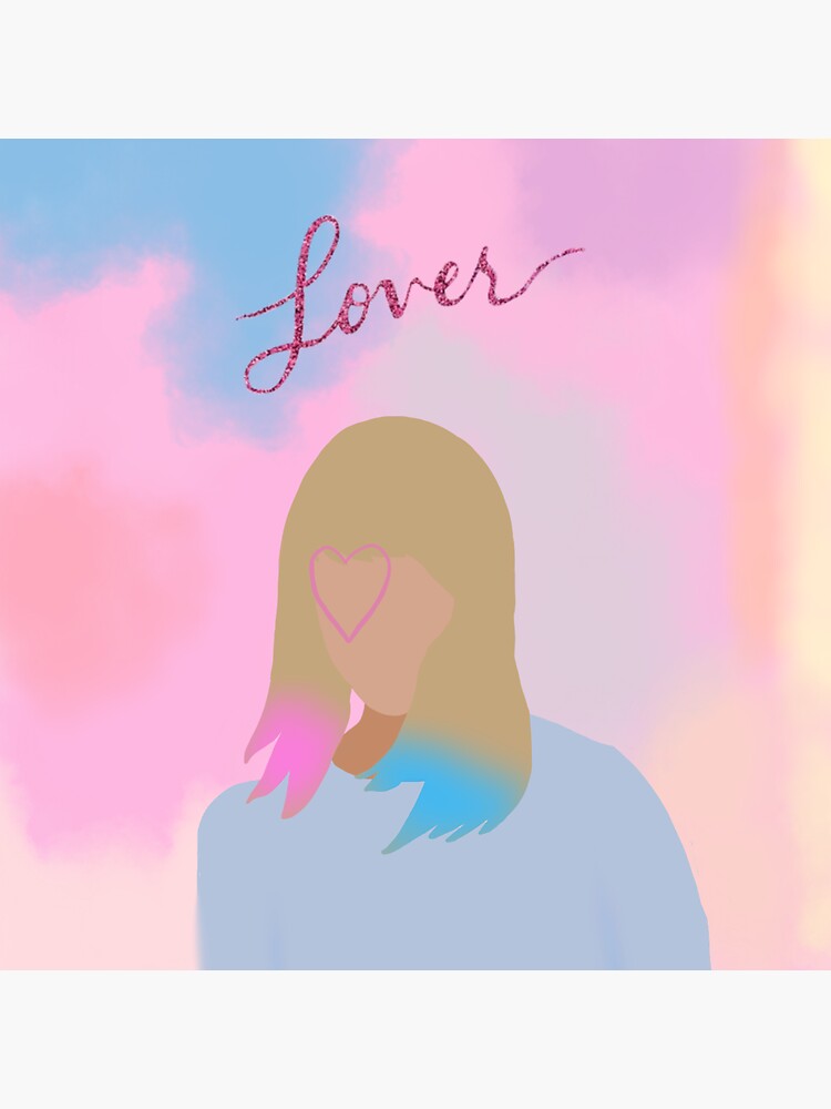 "Lover By Taylor Swift Album Cover" Sticker for Sale by evann13 | Redbubble