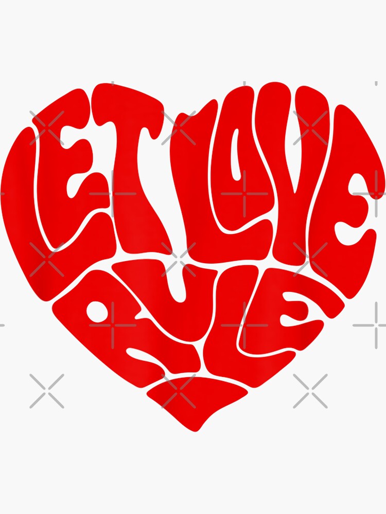 "Lenny Kravitz – Red Heart Let Love Rule" Sticker for Sale by ...