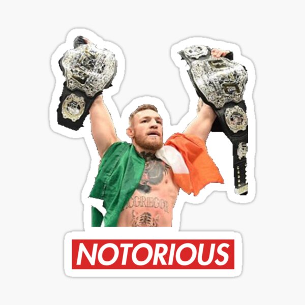 "conor mcgregor the notorious" Sticker by SamyMmaee | Redbubble